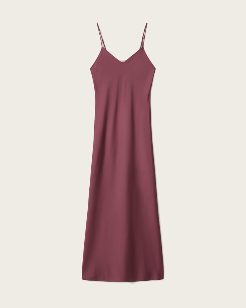 Bryony Maxi Slip Dress RASPBERRY PINK | ALLSAINTS Canada